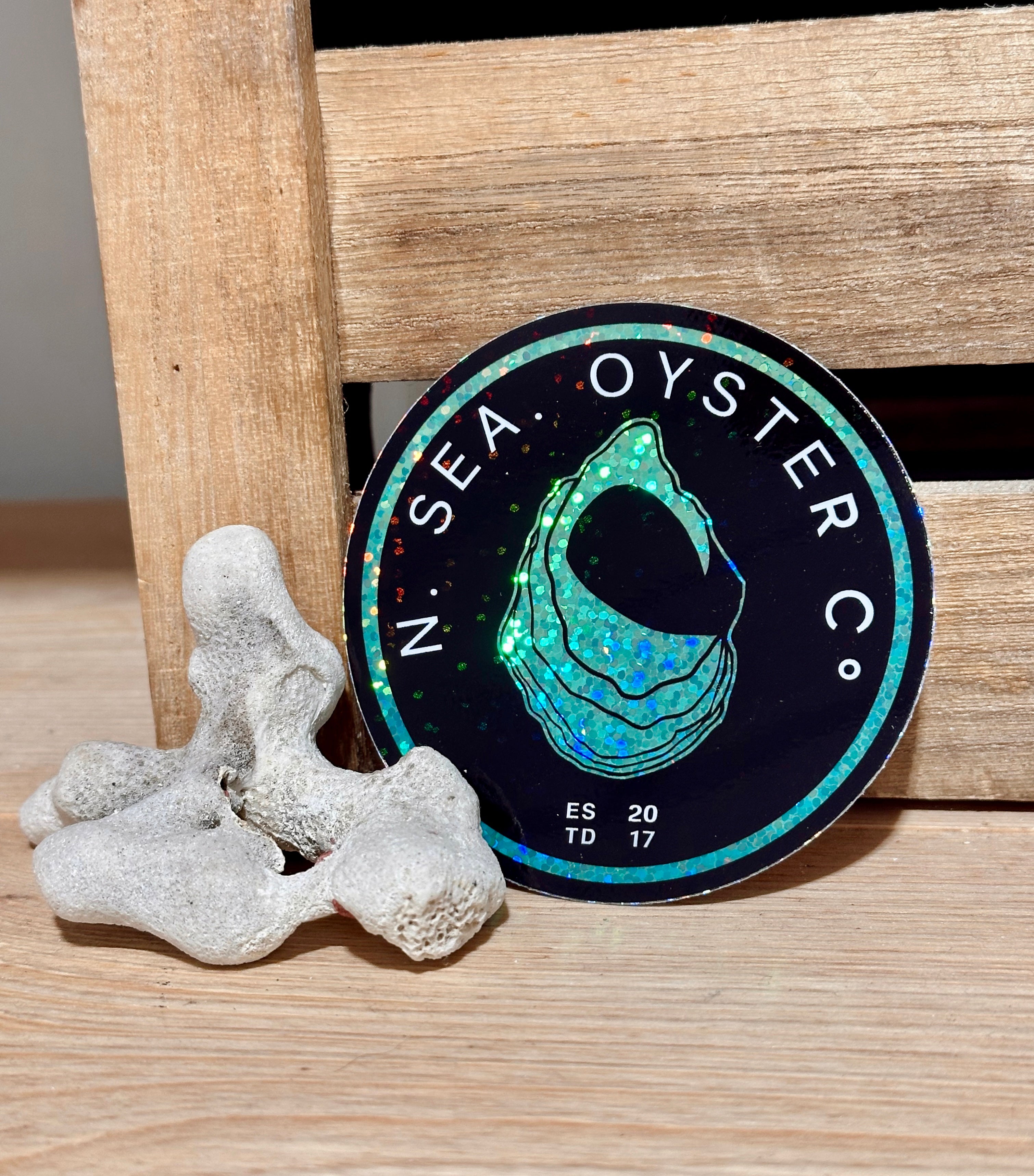 N. Sea. Oyster Holographic Sticker – nseaoyster.co